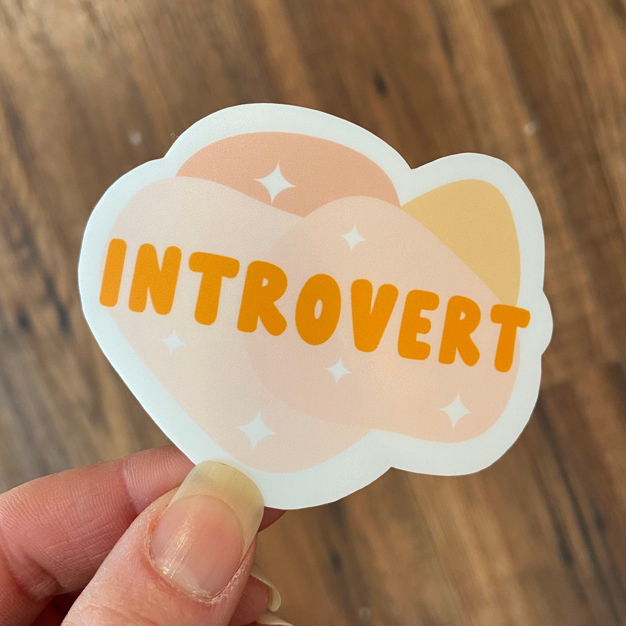 Introvert Retro Sticker – Moonlitdandelion